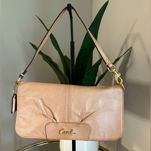 Coach | Bags | Rare Coach Cursive Clutch Mini Bag In Rose Gold | Poshmark